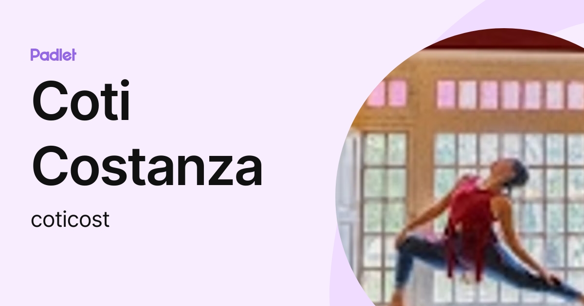 Coti Costanza (coticost) profile | Padlet