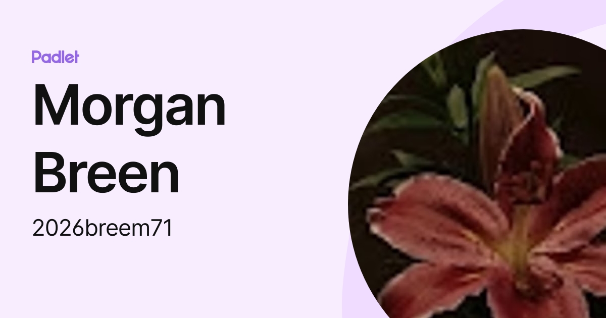 Morgan Breen (2026breem71) profile | Padlet