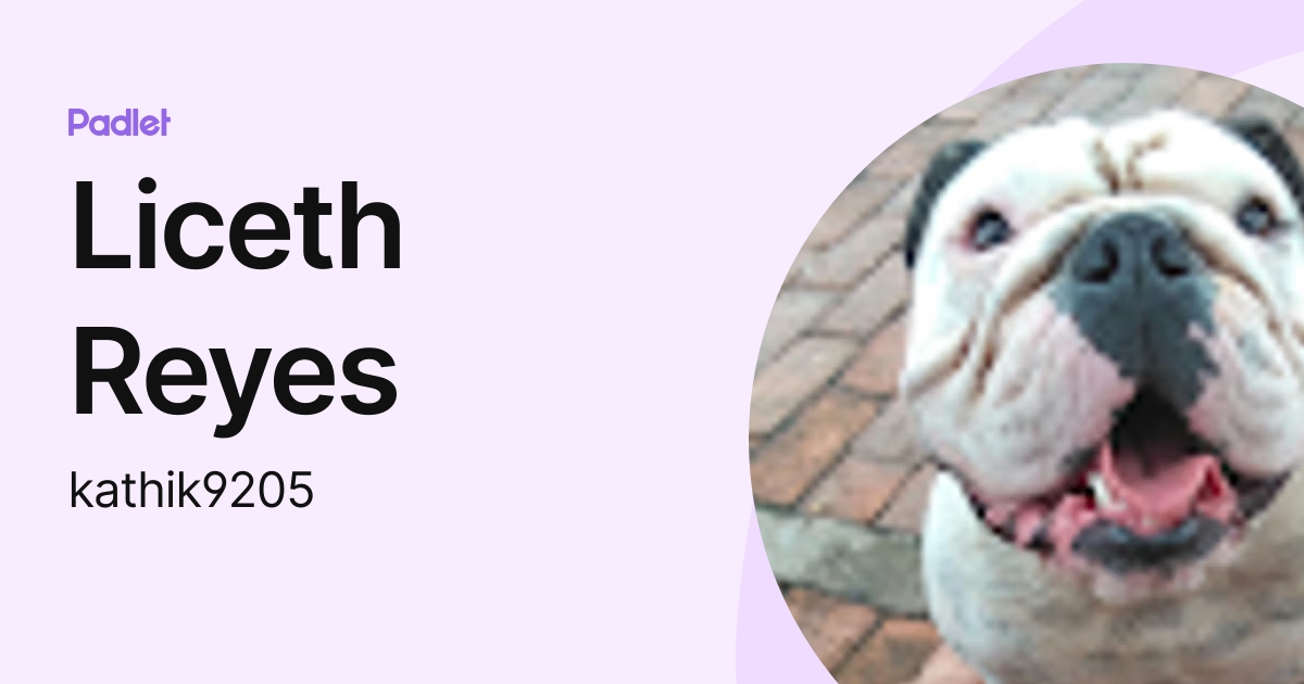 Liceth Reyes (kathik9205) profile | Padlet