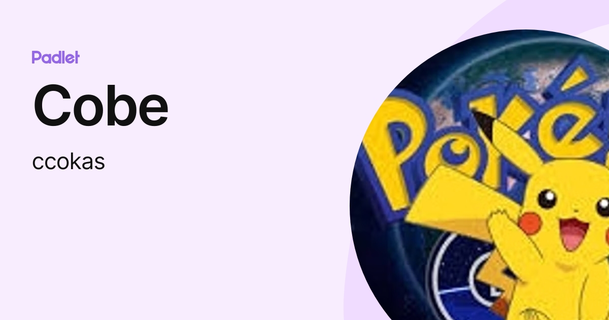 Cobe (ccokas) profile | Padlet