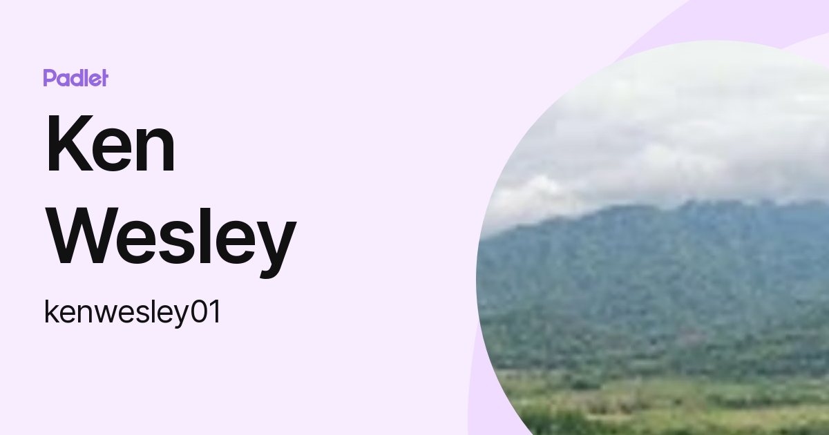 Ken Wesley (kenwesley01) profile | Padlet