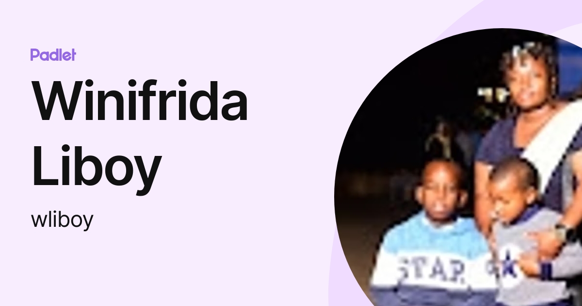 Winifrida Liboy (wliboy) profile | Padlet