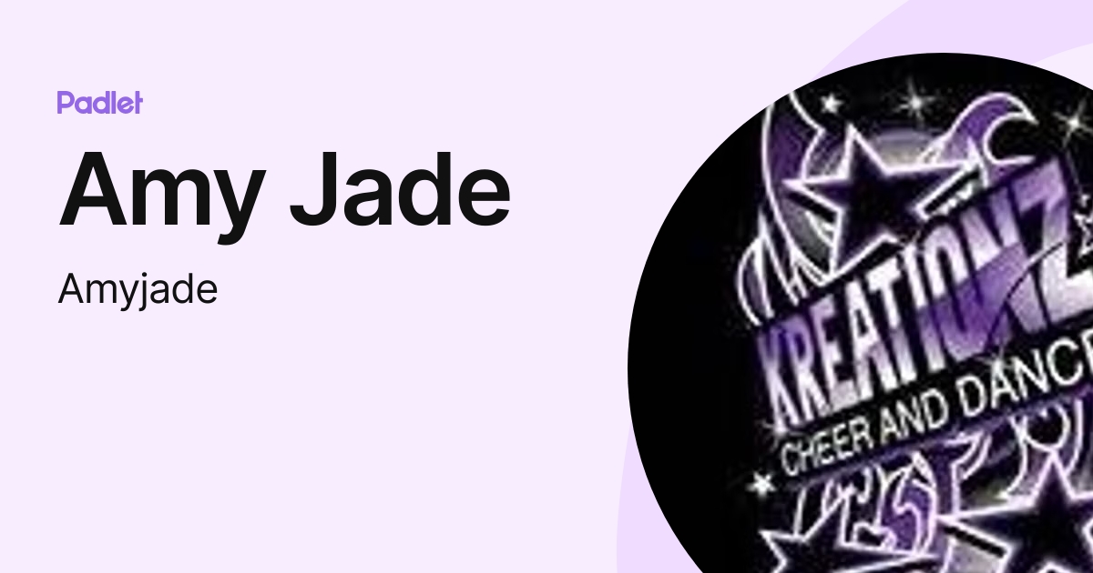 Amy Jade (Amyjade) profile | Padlet