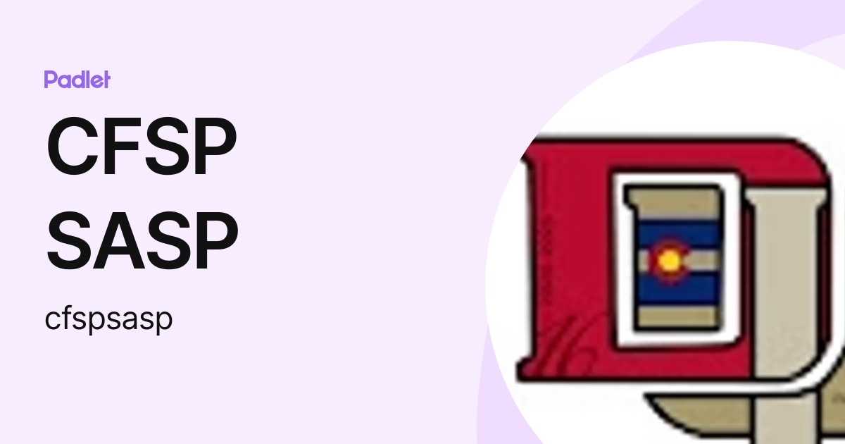 CFSP SASP (cfspsasp) profile | Padlet