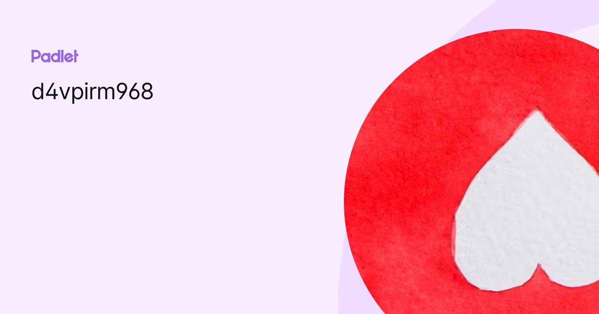 d4vpirm968 profile | Padlet