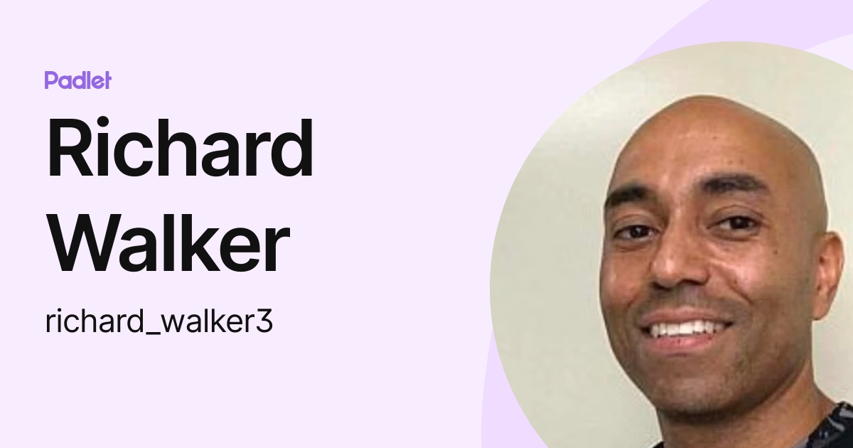 Richard Walker (richard_walker3) profile | Padlet