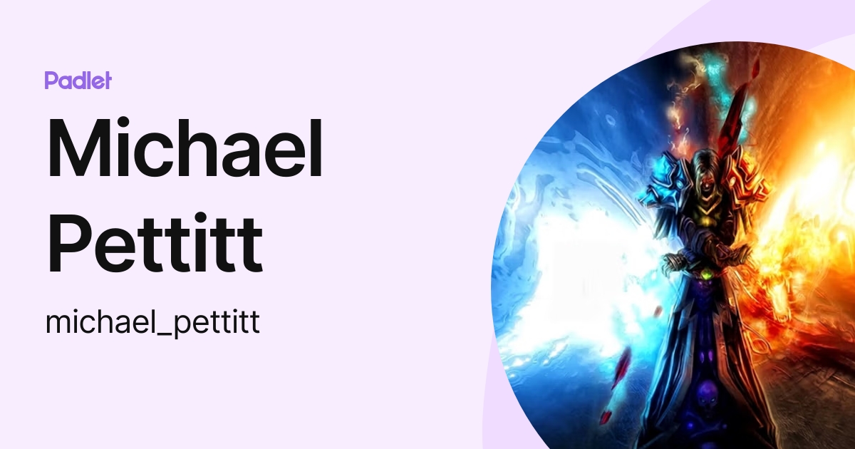 Michael Pettitt (michael_pettitt) profile | Padlet