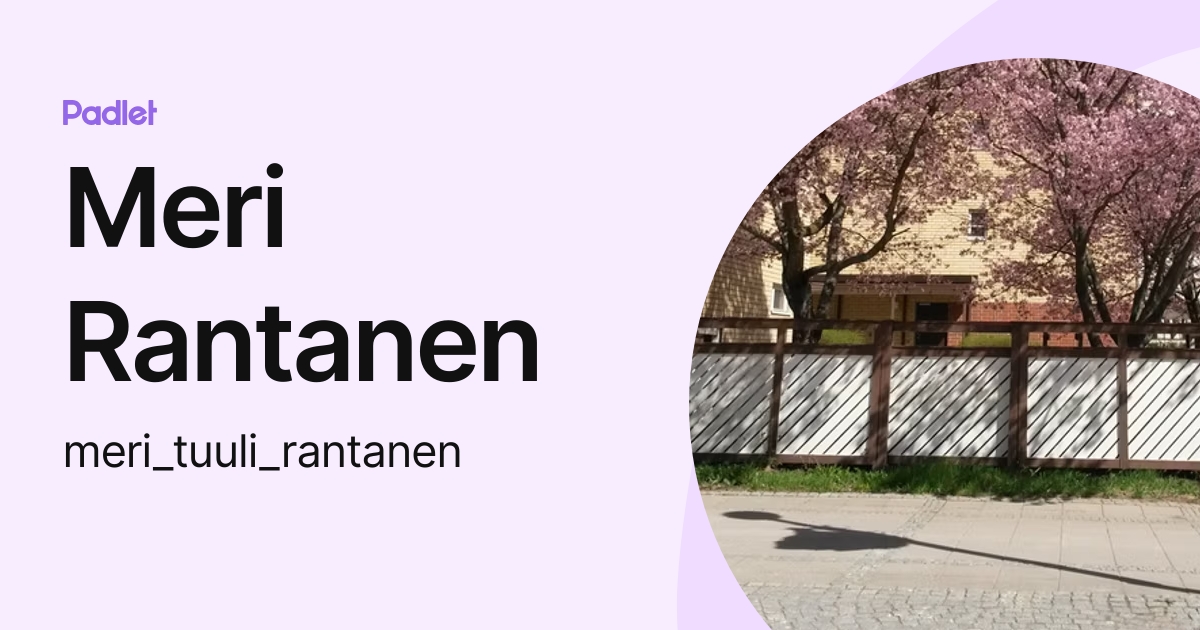 Meri Rantanen (meri_tuuli_rantanen) profile | Padlet