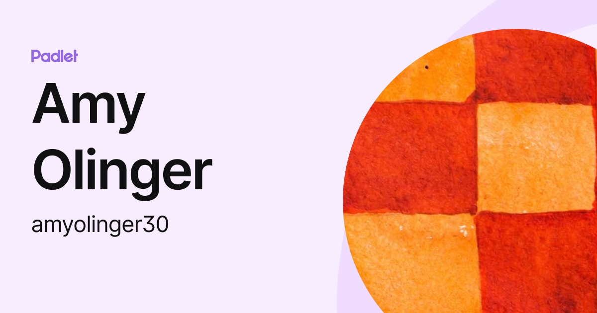 Amy Olinger (amyolinger30) profile | Padlet