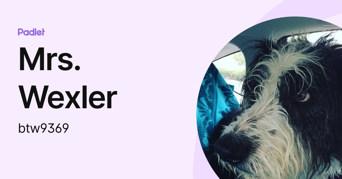 Mrs. Wexler (btw9369) profile | Padlet