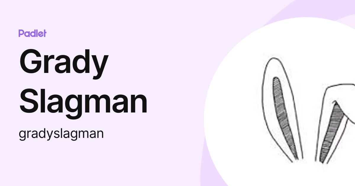 Grady Slagman (gradyslagman) profile | Padlet