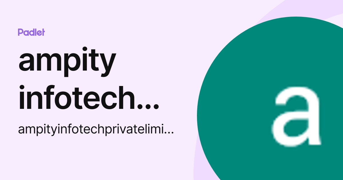 ampity infotech private limited (ampityinfotechprivatelimited) profile ...