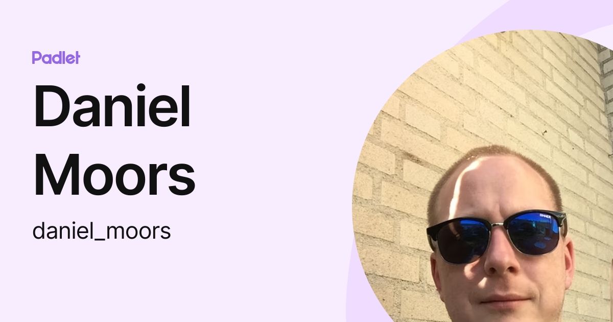 Daniel Moors (daniel_moors) profile | Padlet