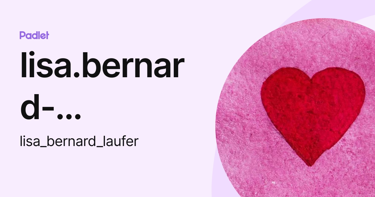 Profil de lisa.bernard-laufer@ac-grenoble.fr (lisa_bernard_laufer) | Padlet