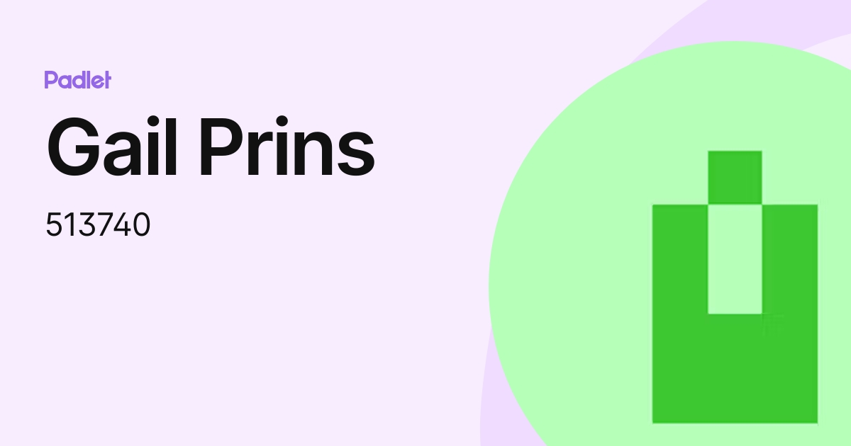 Gail Prins (513740) profile | Padlet