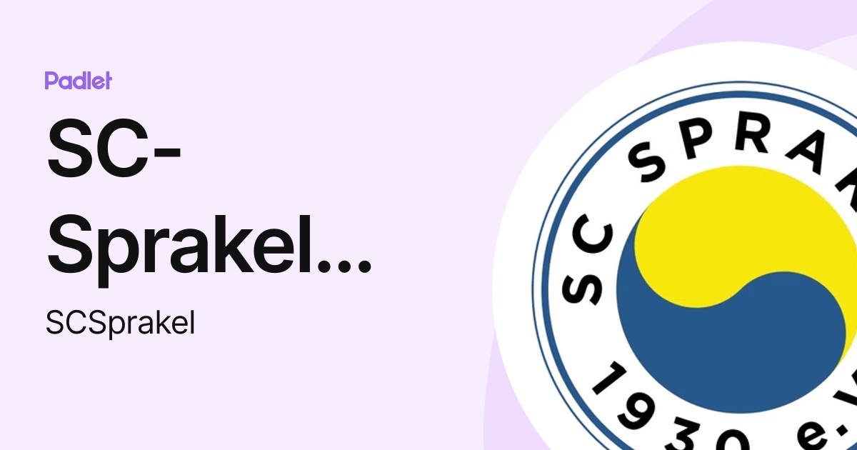 SC-Sprakel 1930 e.V. (SCSprakel) profile | Padlet