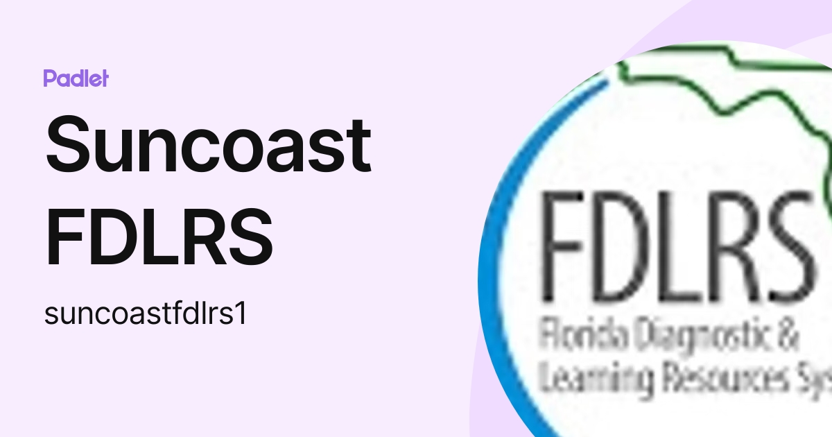 Suncoast FDLRS (suncoastfdlrs1) profile | Padlet