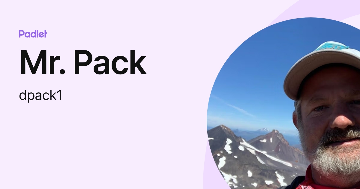 Mr. Pack (dpack1) profile | Padlet