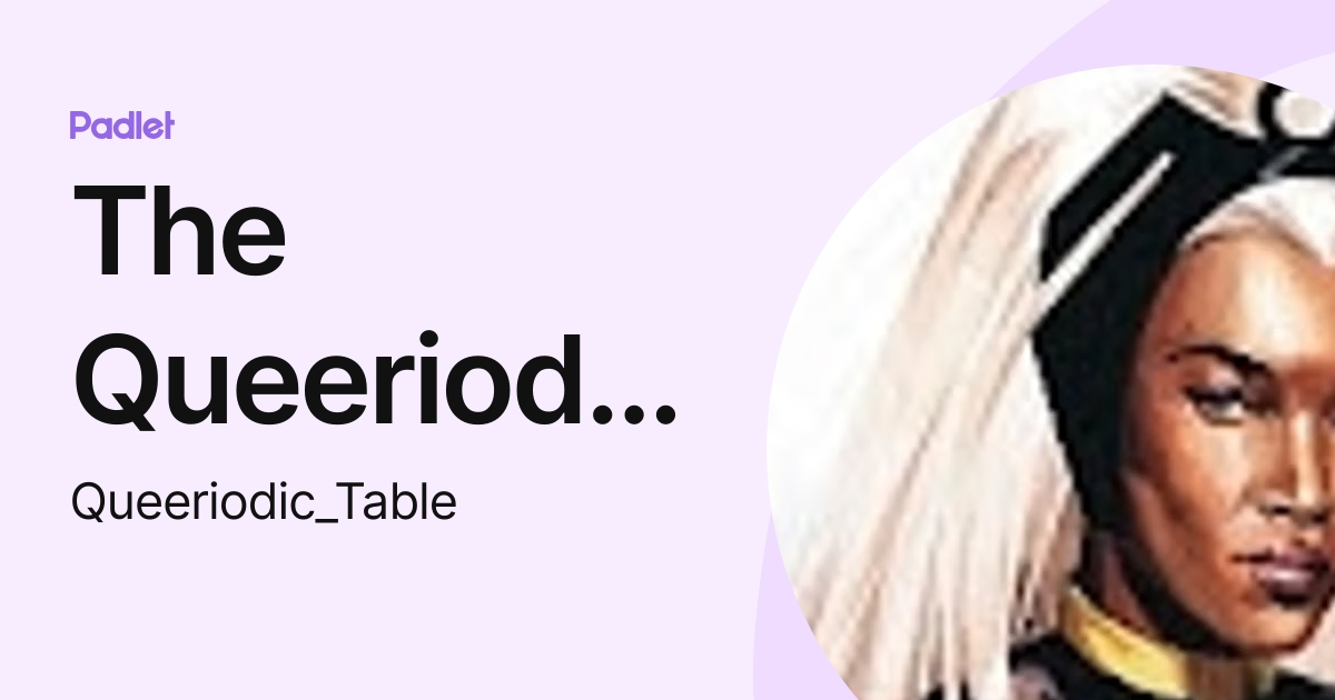 The Queeriodic Table (Queeriodic_Table) profile | Padlet