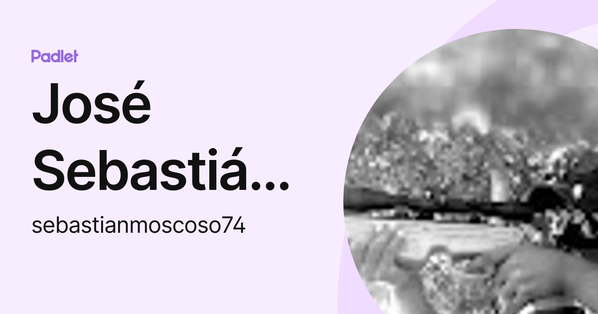 José Sebastián Moscoso Martínez (sebastianmoscoso74) profile | Padlet