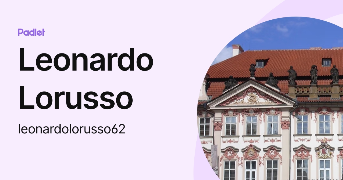 Leonardo Lorusso (leonardolorusso62) profile | Padlet