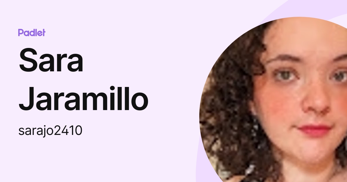 Sara Jaramillo (sarajo2410) profile | Padlet