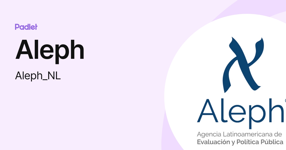 Aleph (Aleph_NL) profile | Padlet