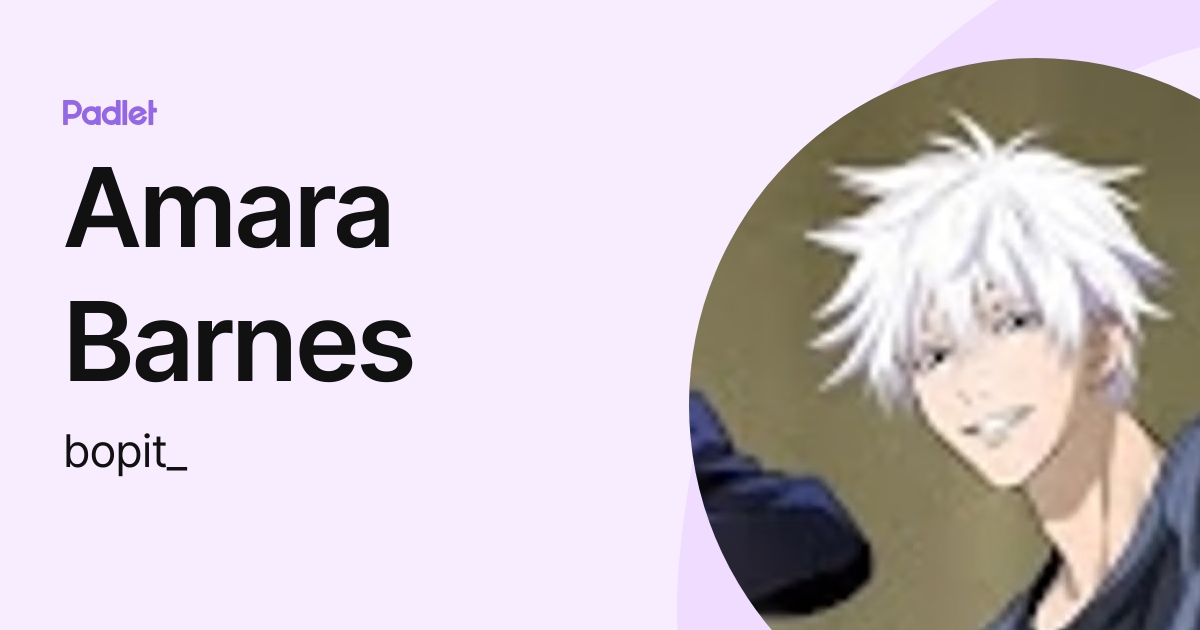 Amara Barnes (bopit_) profile | Padlet