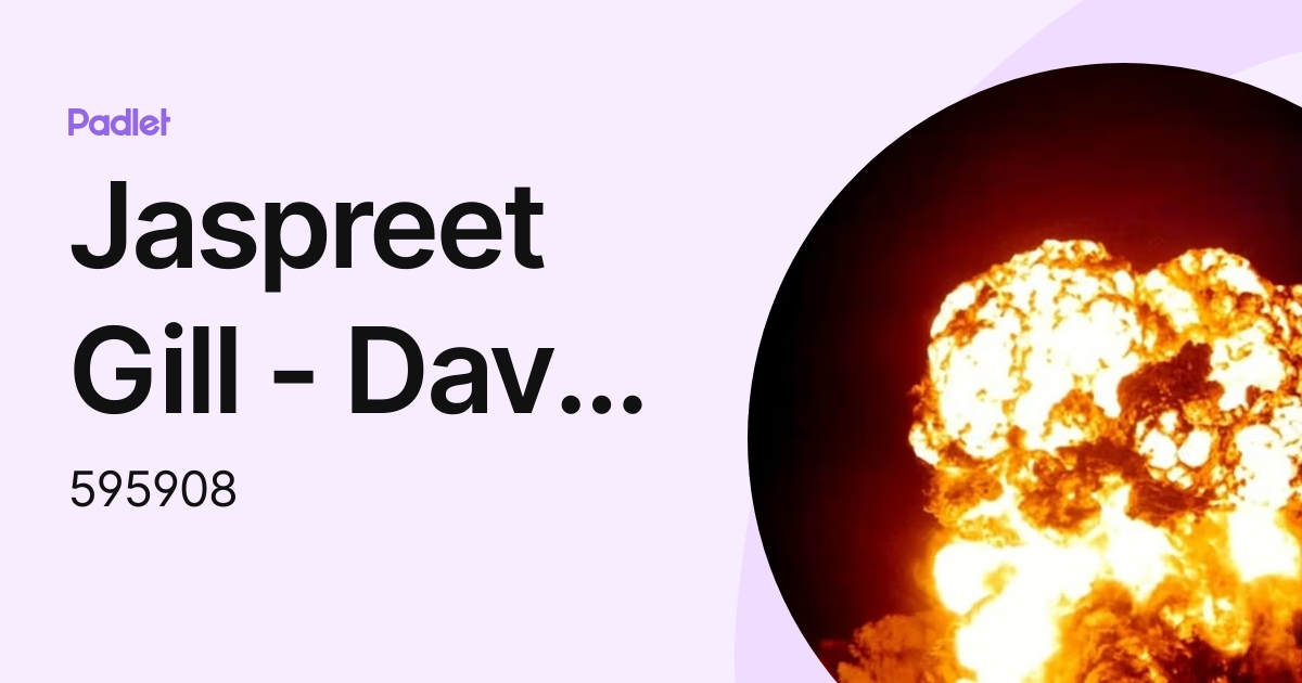 Jaspreet Gill - David Suzuki SS (2662) (595908) profile | Padlet