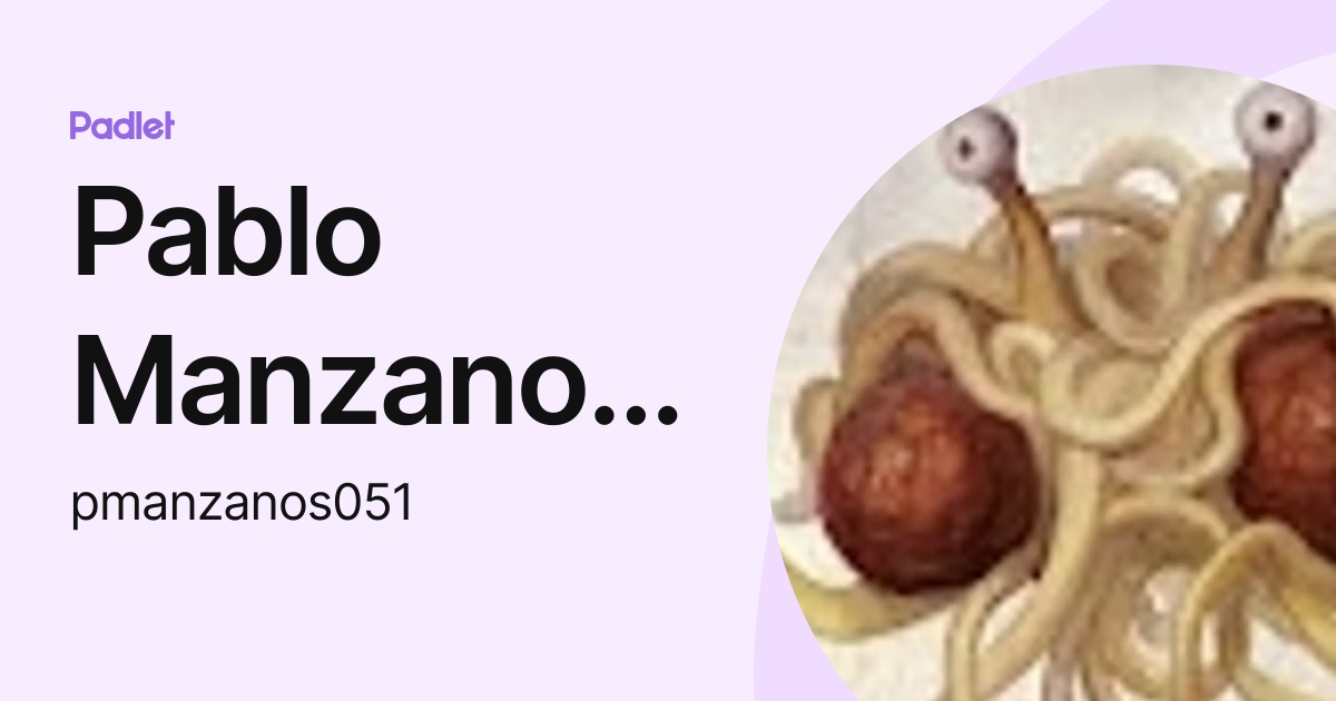 Pablo Manzano Sánchez (pmanzanos051) profile | Padlet
