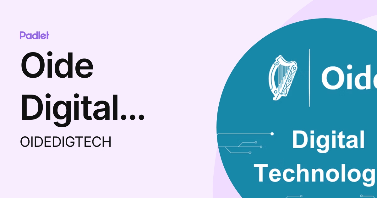 Oide Digital Technologies (OIDEDIGTECH) profile | Padlet