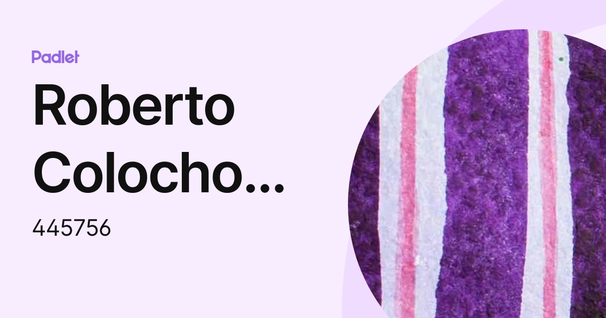 Roberto Colocho Paye (445756) profile | Padlet