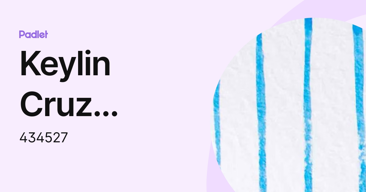 Keylin Cruz Caldera (434527) profile | Padlet