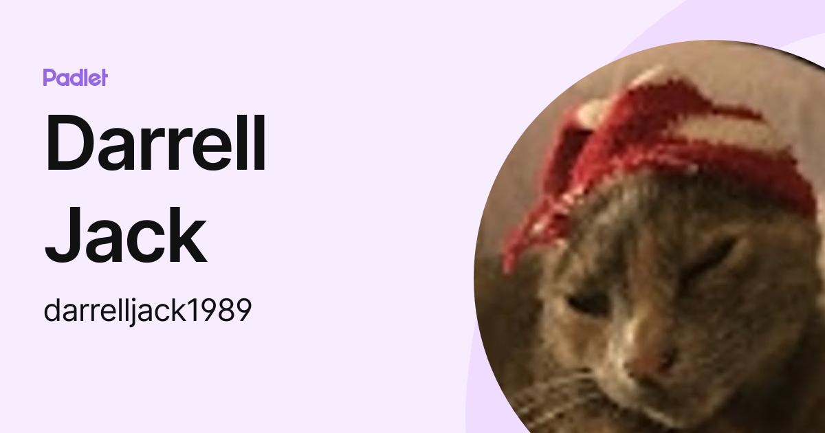 Darrell Jack (darrelljack1989) profile | Padlet