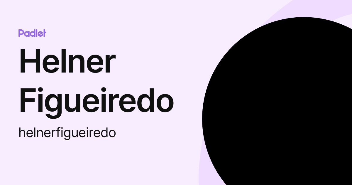 Helner Figueiredo (helnerfigueiredo) profile | Padlet