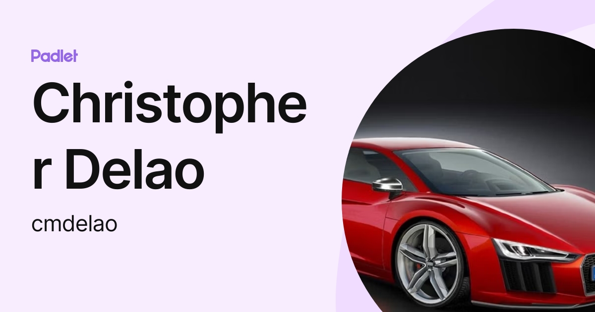 Christopher Delao (cmdelao) profile | Padlet