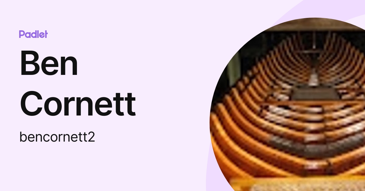 Ben Cornett (bencornett2) profile | Padlet