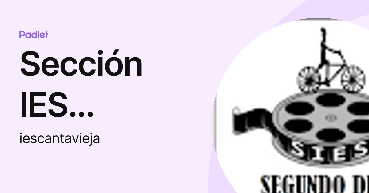 Sección IES Segundo de Chomón Cantavieja (iescantavieja) profile | Padlet
