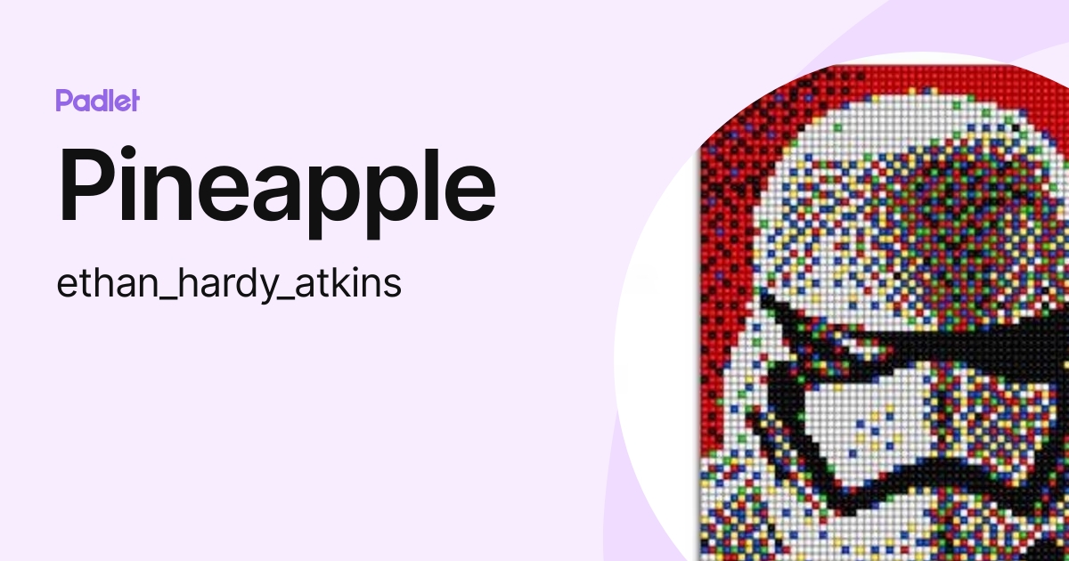 Pineapple (ethan_hardy_atkins) profile | Padlet