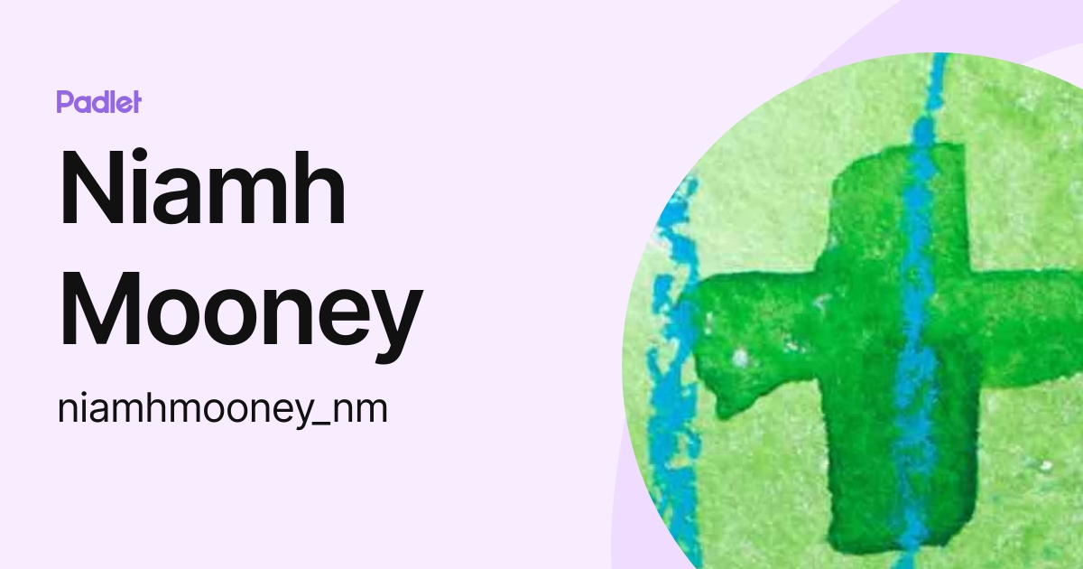 Niamh Mooney (niamhmooney_nm) profile | Padlet