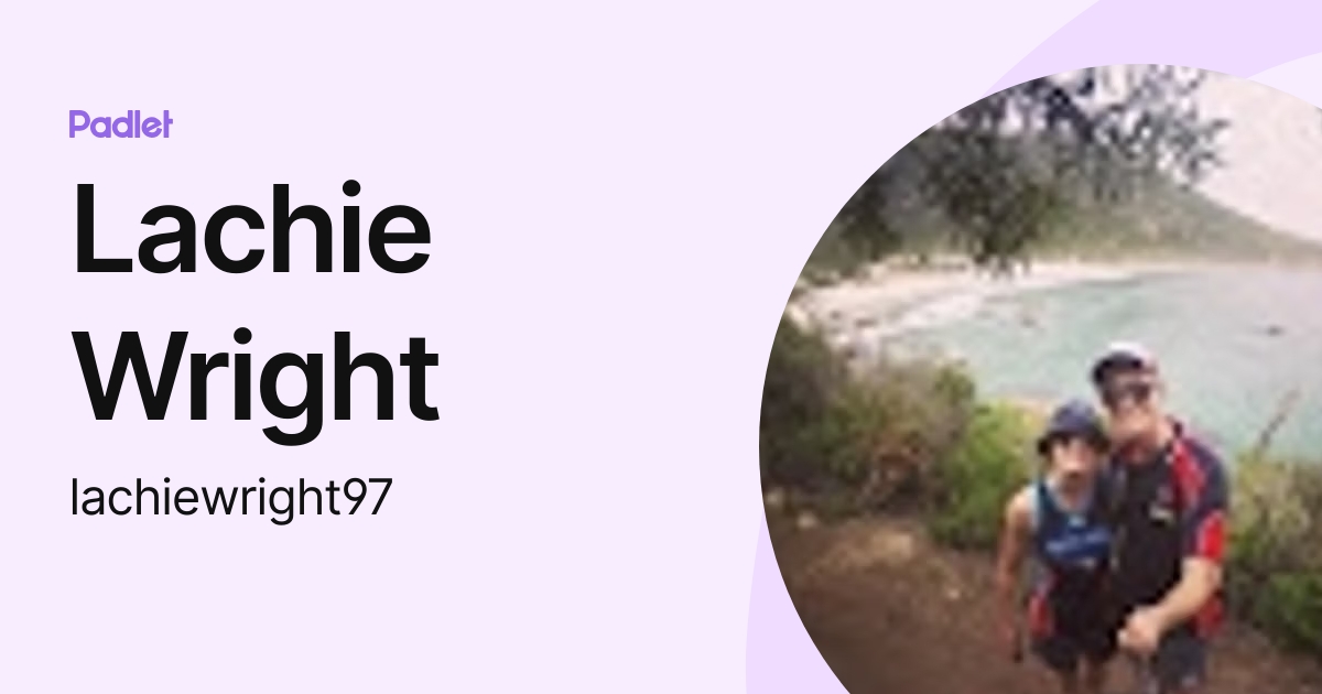 Lachie Wright (lachiewright97) profile | Padlet