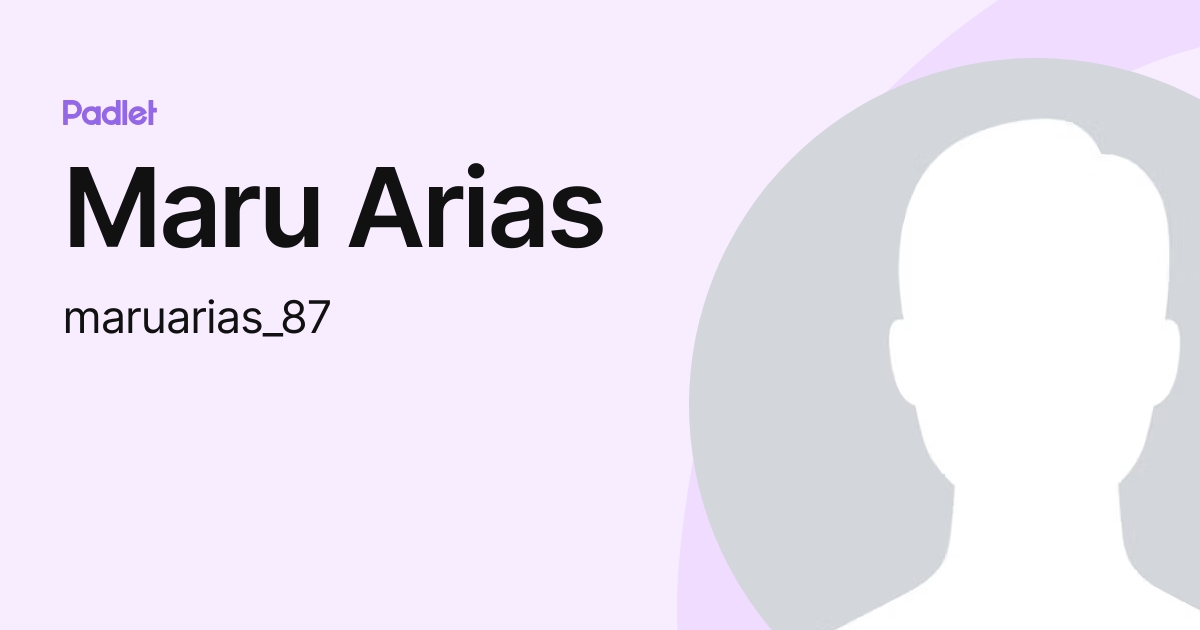Maru Arias (maruarias_87) profile | Padlet
