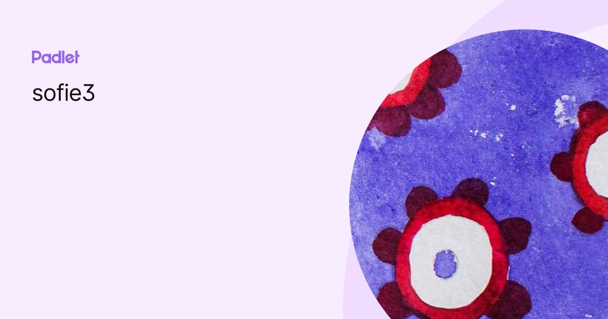 sofie3 profile | Padlet