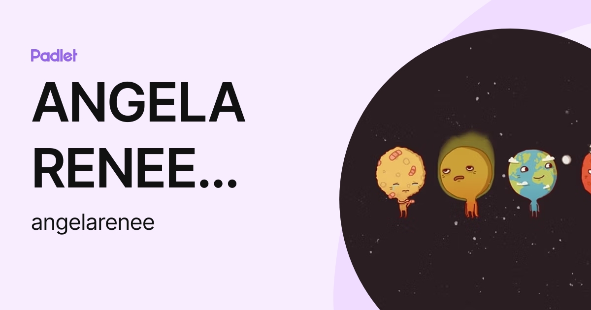 ANGELA RENEE DONOR (angelarenee) profile | Padlet