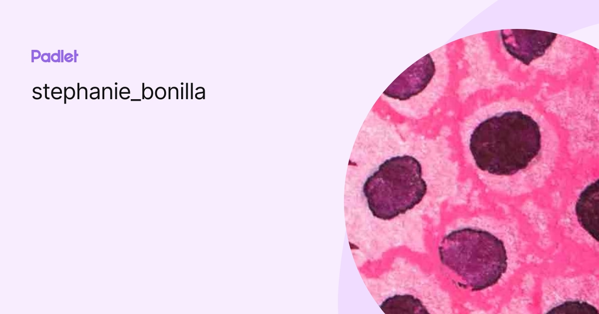 stephanie_bonilla profile | Padlet