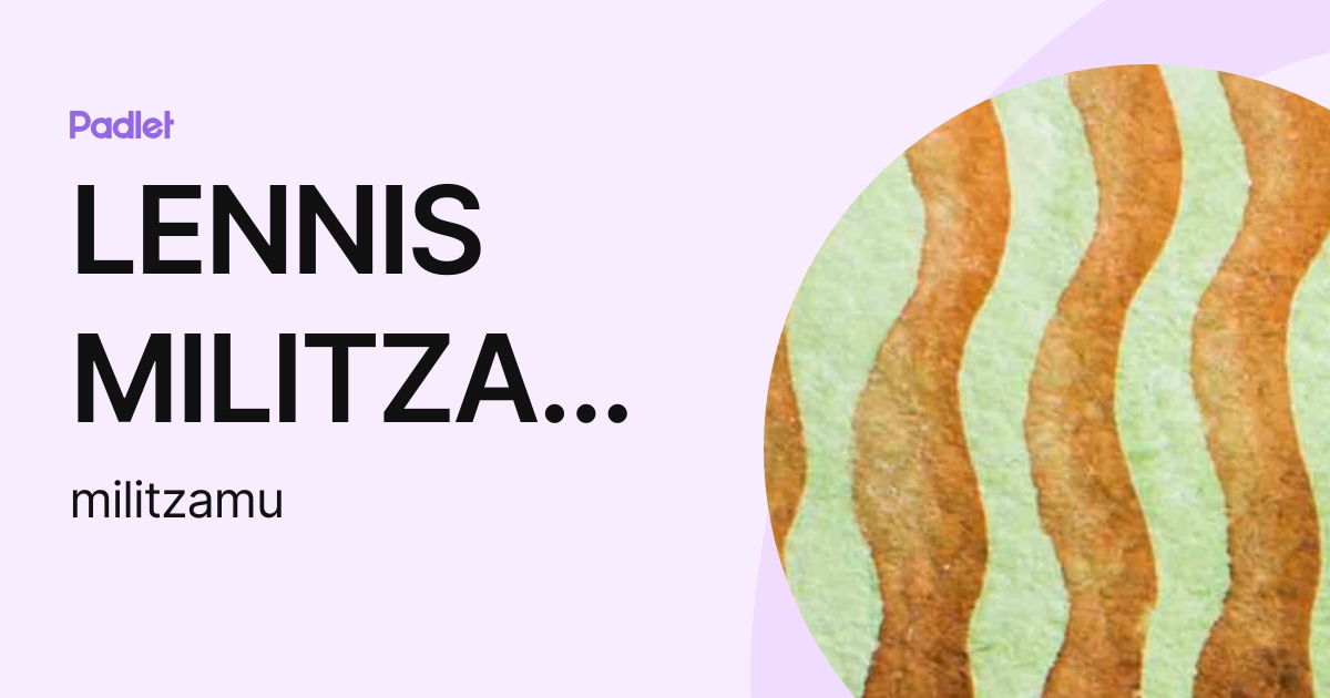 LENNIS MILITZA MORALES (militzamu) profile | Padlet