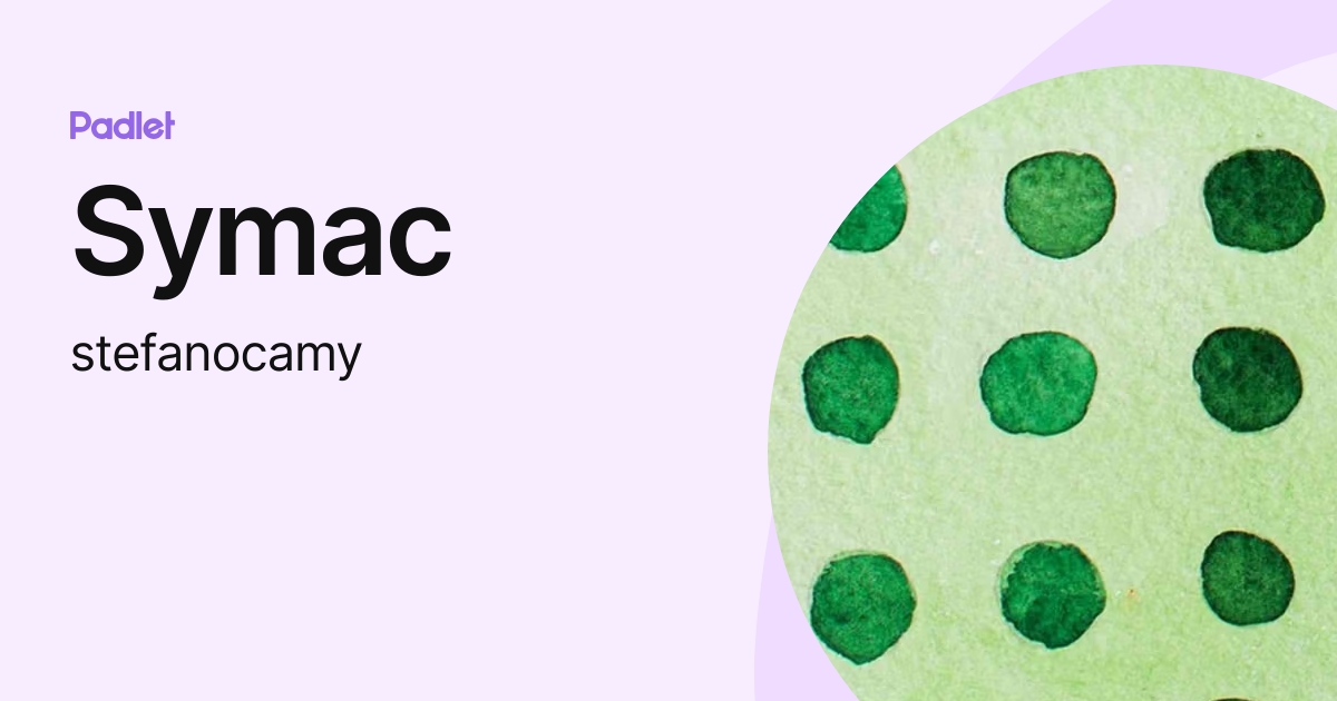 Symac (stefanocamy) profile | Padlet