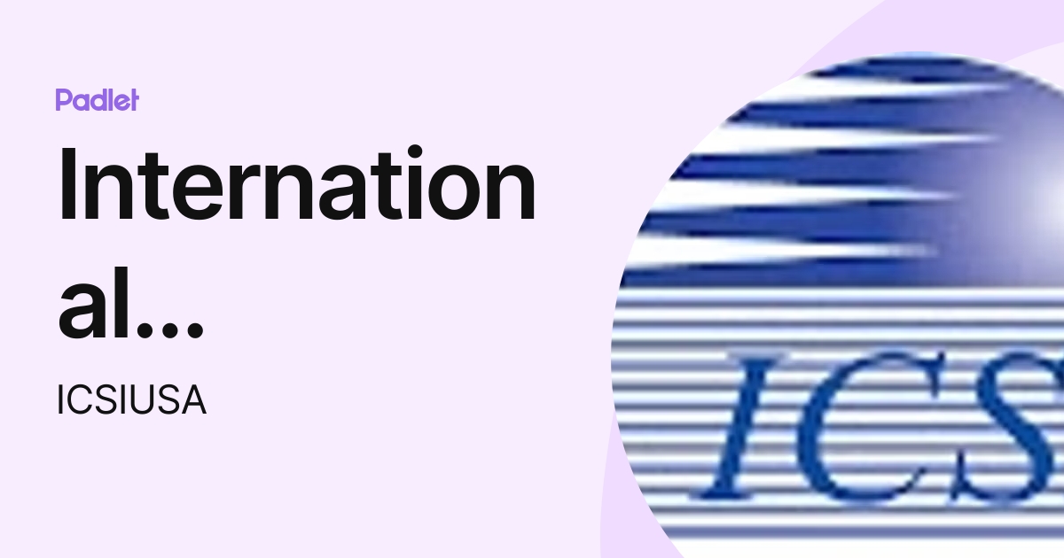 International Computer Services Inc. (ICSIUSA) profile | Padlet