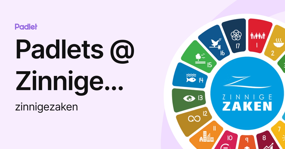 Padlets @ Zinnige Zaken (zinnigezaken) profile | Padlet