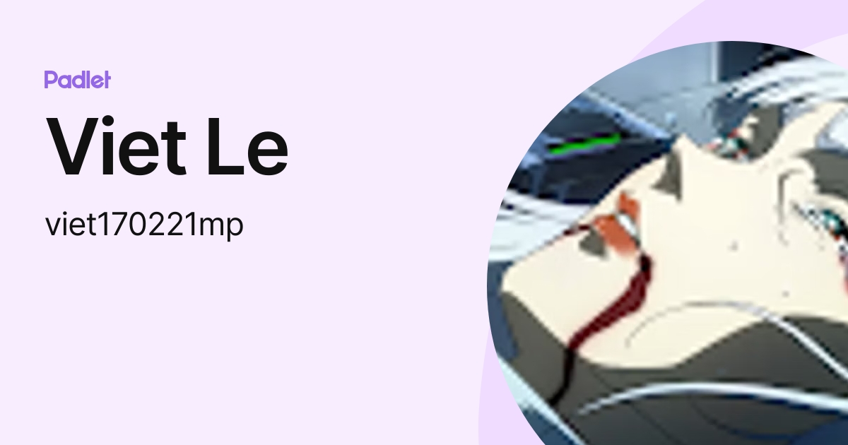 Viet Le (viet170221mp) profile | Padlet